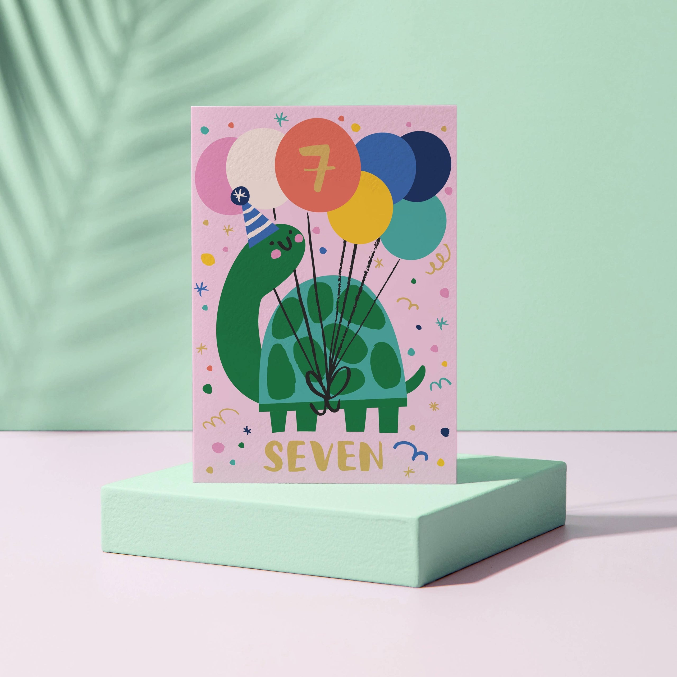 7 - Age Seven - Turtle Themed - Number Cards - Children | My Site