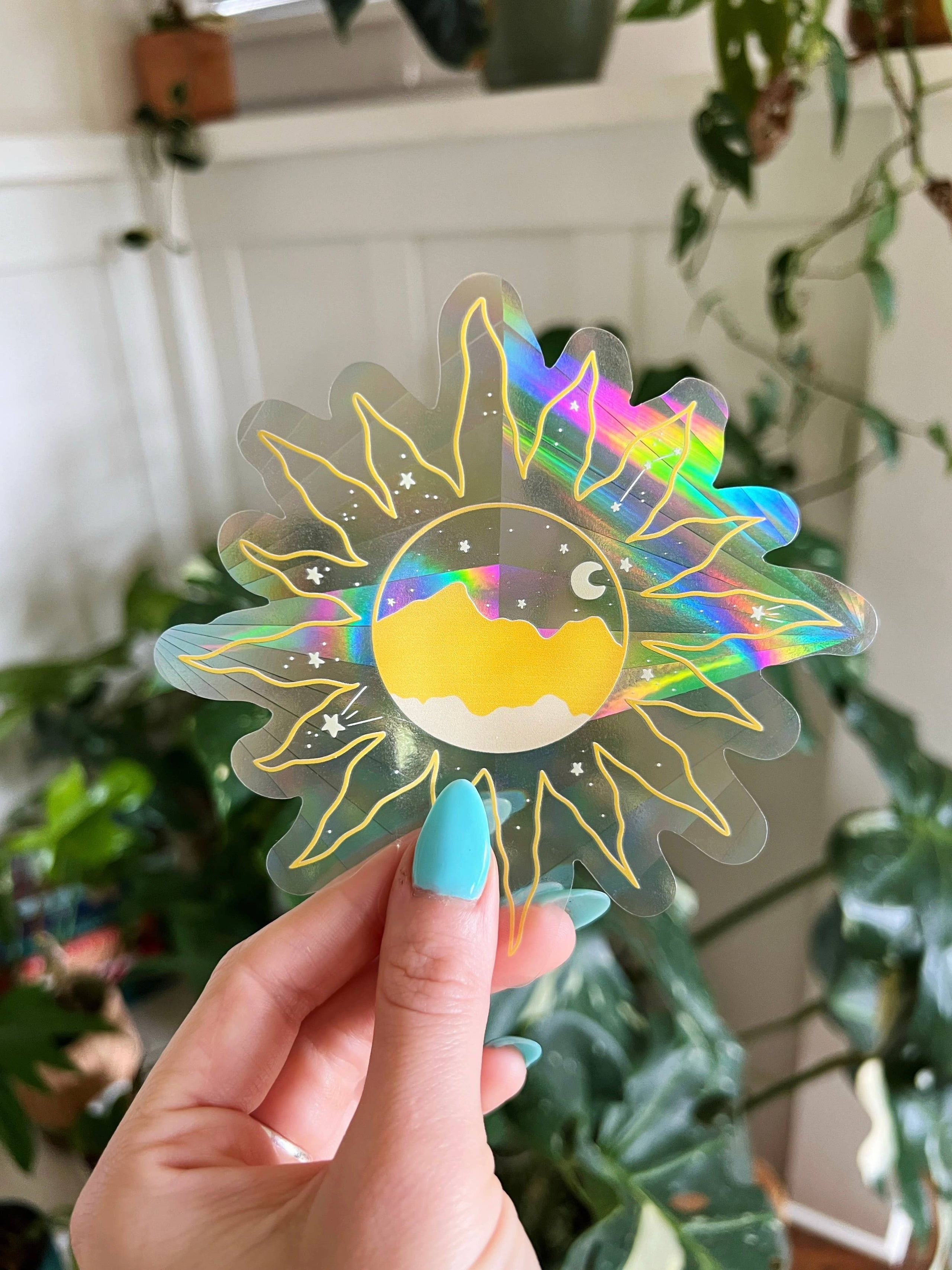 Sun Night Sky Suncatcher Decal | My Site