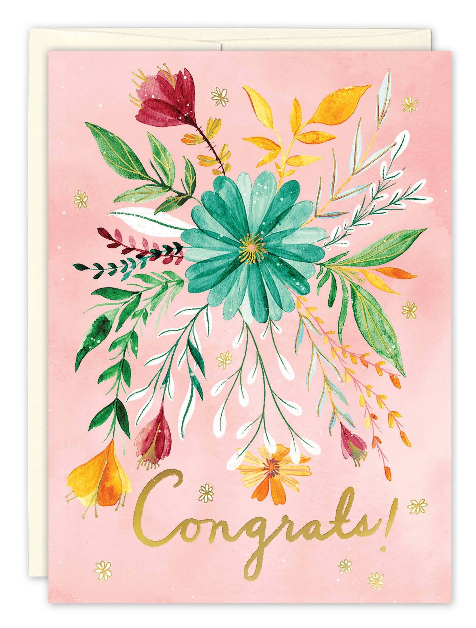 Congrats Floral Card | My Site
