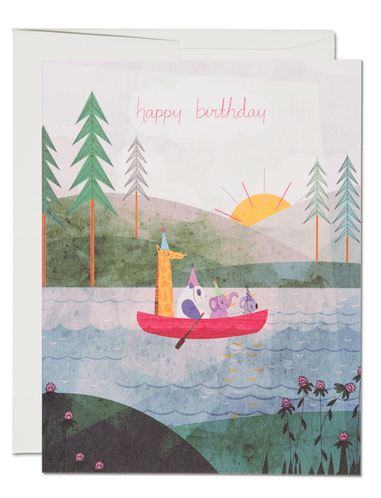 Happy Birthday Canoe Card | My Site