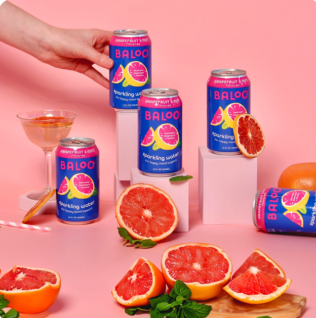 Baloo Sparkling Water - Grapefruit & Mint
